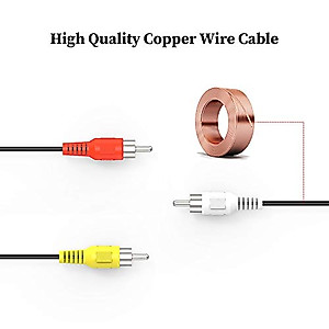ELECTOP 4 Pin S-Video to 3 Male RCA Composite Video Cable 1.45M(4.75FT)