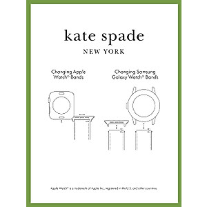 kate spade new york women's stainless steel 42/44/45mm band for apple watch®