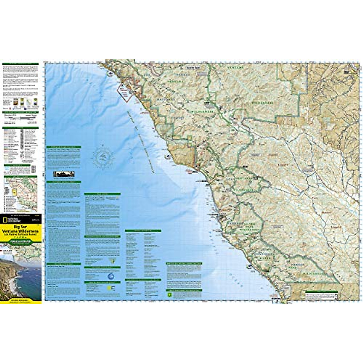 Big Sur, Ventana Wilderness Map [Los Padres National Forest] (National Geographic Trails Illustrated Map, 814)