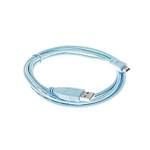 RW RoutersWholesale USB 2.0 Console Cable Compatible/Replacement for Cisco A-Male to Mini-B Cord - 6 Feet (1.8 Meters)