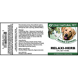 Only Natural Pet Relaxi-Herb Herbal Formula 4 oz