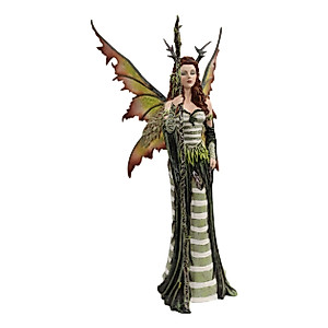 Ebros Whimsical Forest Tree Ent Greenwoman Dryad Fairy with Merlin's Staff and Crown of Branches Statue 19" Tall by Amy Brown Garden FAE Pixies Fairies Whimsical Fantasy Figurine Decor