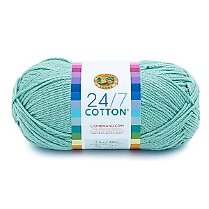 Lion Brand Yarn - 24/7 Cotton - 6 Skein Assortment (Ocean)