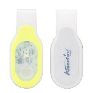 ALONEFIRE PL500 Nursing Night Light Clip on Flashlight USB Rechargeable Magnetic Nursing Light 3 Modes for Nurses Night Shift Nurse Essentials, Badge with Keychain Light, Built-in Battery (Yellow)