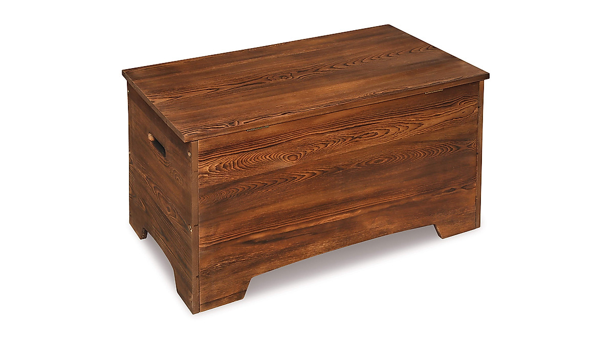 Badger Basket Rustic Toy Box - Caramel Brown