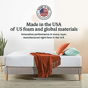 Zinus 8 Inch Green Tea Arie Memory Foam Mattress/CertiPUR-US Certified/Bed-in-a-Box/Pressure Relieving/Made in USA, Full
