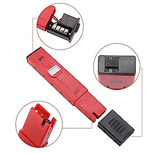 Portable PH Test Pen LCD Digital Food Beverage PH Meter Aquarium Pool Water Quality Testing Acid and Alkali Tester with Backlight