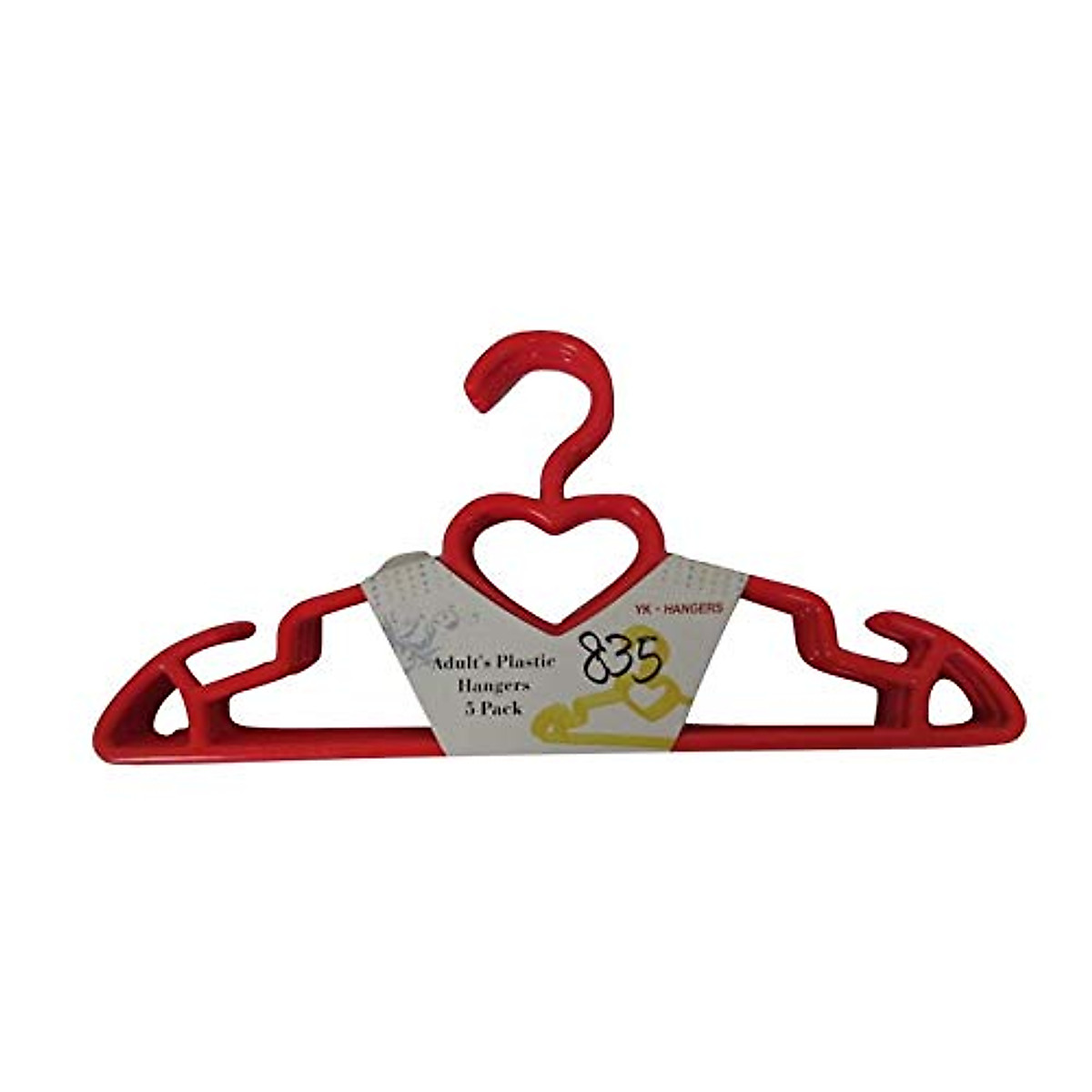 STL International Inc. Adult's Plastic Hangers (5-Pack) (Blue)