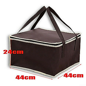 Food Insulated Bag, Pizza Carrier Insulated Bags Delivery, Thermal Insulation Bag, Waterproof For Camping Outdoor Heat Preservation 44x44x24cm