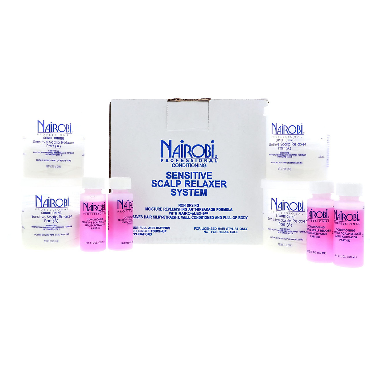 Nairobi Conditioning Sensitive Scalp Hair Relaxer Kit, 4 Count by Nairobi