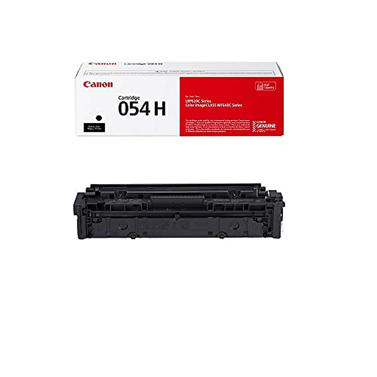 Canon 054 Toner Cartridge for Color imageCLASS LBP622Cdw, MF644Cdw - Cyan, Magenta Yellow Yield 1200 Pages Each and Black (HY) Yield 3100 Pages - 4 Pack in Retail Packaging
