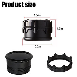 AUCELI Car Digital Voltage Gauge, Universal Meter Kit, 2" 52mm & Blue LED Light Display