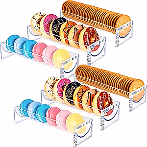 6 Pcs Clear Cracker Tray for Serving Rectangular Cracker Holder for Serving Trays Clear Food Display Stands for Party Acrylic Cracker Dish Biscuit Stand Cracker Server for Home (U Shape)