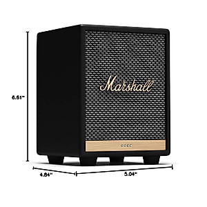 Marshall Uxbridge Home Voice Speaker with Amazon Alexa Built-In, Black