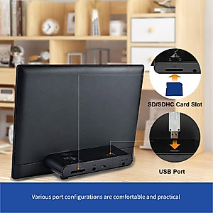 8 Inch Digital Photo Frame,Digital Picture Frame with 1024 x 768 HD IPS Display, USB and SD Card Slots and Remote Control(08" XM)
