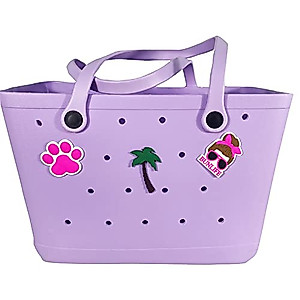 JinJing Beach Bag Accessories PVC Rubber Totes Inserts Charms for Bogg Bag Sun