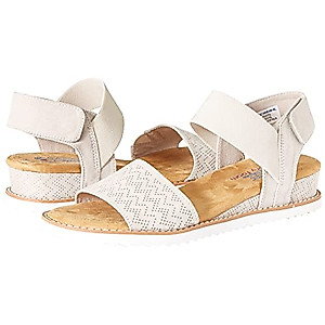 Skechers womens Desert Kiss Sandal, Off White, 8 US