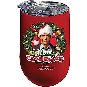 Spoontiques Merry Clarkmas Stainless Wine Tumbler