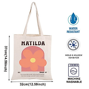 BLUPARK Singer Inspired Canvas Tote Bag - Song Idea Gift Merch Music Lover Album Inspired (Matilda TO)