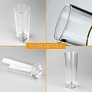 Glass Cups 10 oz,QAPPDA Clear Highballl Glass Cocktail Glass Drinking Glasses For Kitchen,Heavy Base Water Cup For Juice,Cocktails,Beverages,Drinking Cups Beer Cups Set Of 12 KTY1002