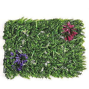 expandable faux privacy fence Artificial Ivy Fence Screening | Artificial Hedge Privacy Fence Screen Vine Leaf Decoration 23.62×15.75 Inches，Fake Grass Decorative Backdrop For Privacy Protection