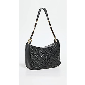 CHANEL Women's Pre-Loved Timeless Shoulder Bag, Caviar, Black, One Size