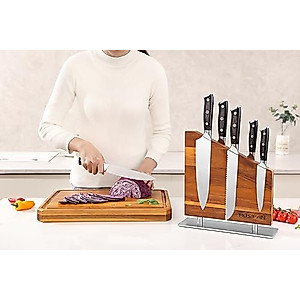 Magnetic Knife Block Without Knives,Magnetic Universal Stands with Strong Enhanced Magnets Strip Kitchen Storage Cutlery Large Organizer ，Knife Holder for Kitchen Organizer