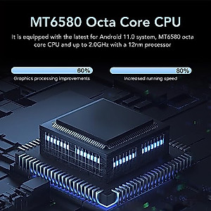 Airshi Unlocked Cellphone, Cellphone 1920x1080 5 Inch Dual SIM Cards Black MT6580 Eight Core 4800mAh with Film for Gifts (US Plug)