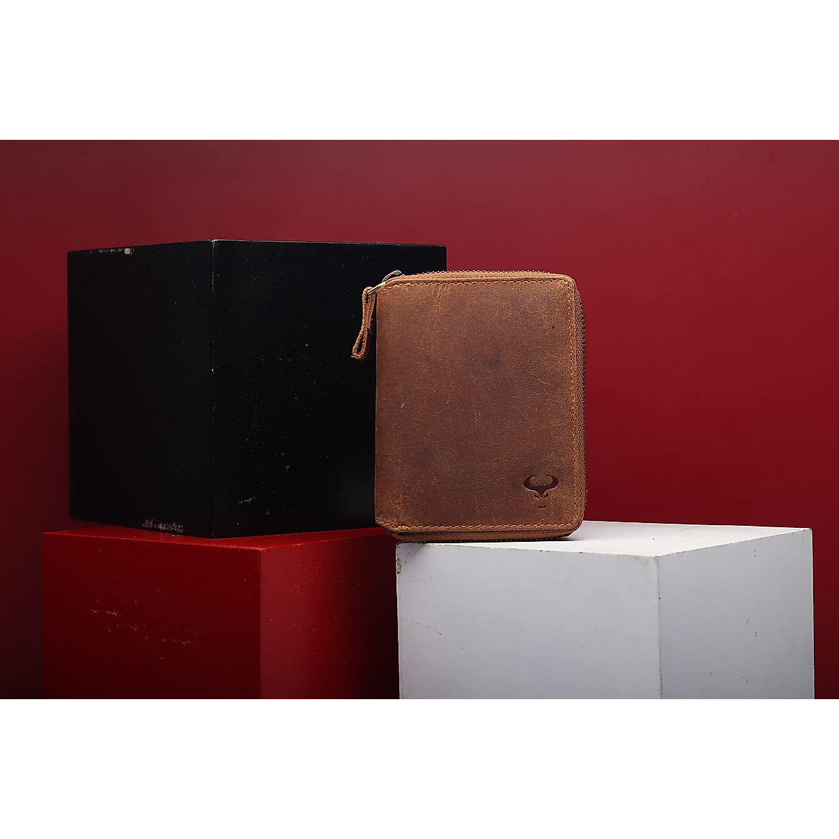 ALPHAHIDE Genuine Leather Wallet for Women - RFID Blocking Ladies Wallet - Zip-Around Ladies Purse - Credit Card Holder - Coin Pocket