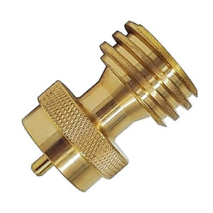 DOZYANT Steak Saver 20lb to 1lb Propane Tank Adapter for Disposable Throwaway Cylinder, Converter Universal 1 Pound / 16.4oz Disposable Small Tank for 20 or 30lb LP Gas Big Tank