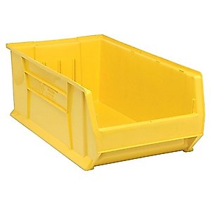 Quantum Storage Systems Storage Containers, 29-7/8"L x 16-1/2"W x 11" H, Yellow