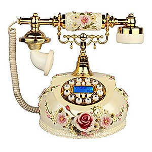 Telephone Retro Telephone Home Rotary dial Fixed Telephone Business Office landline 182325cm (3 Specifications Available) (Color : A2) (A2)