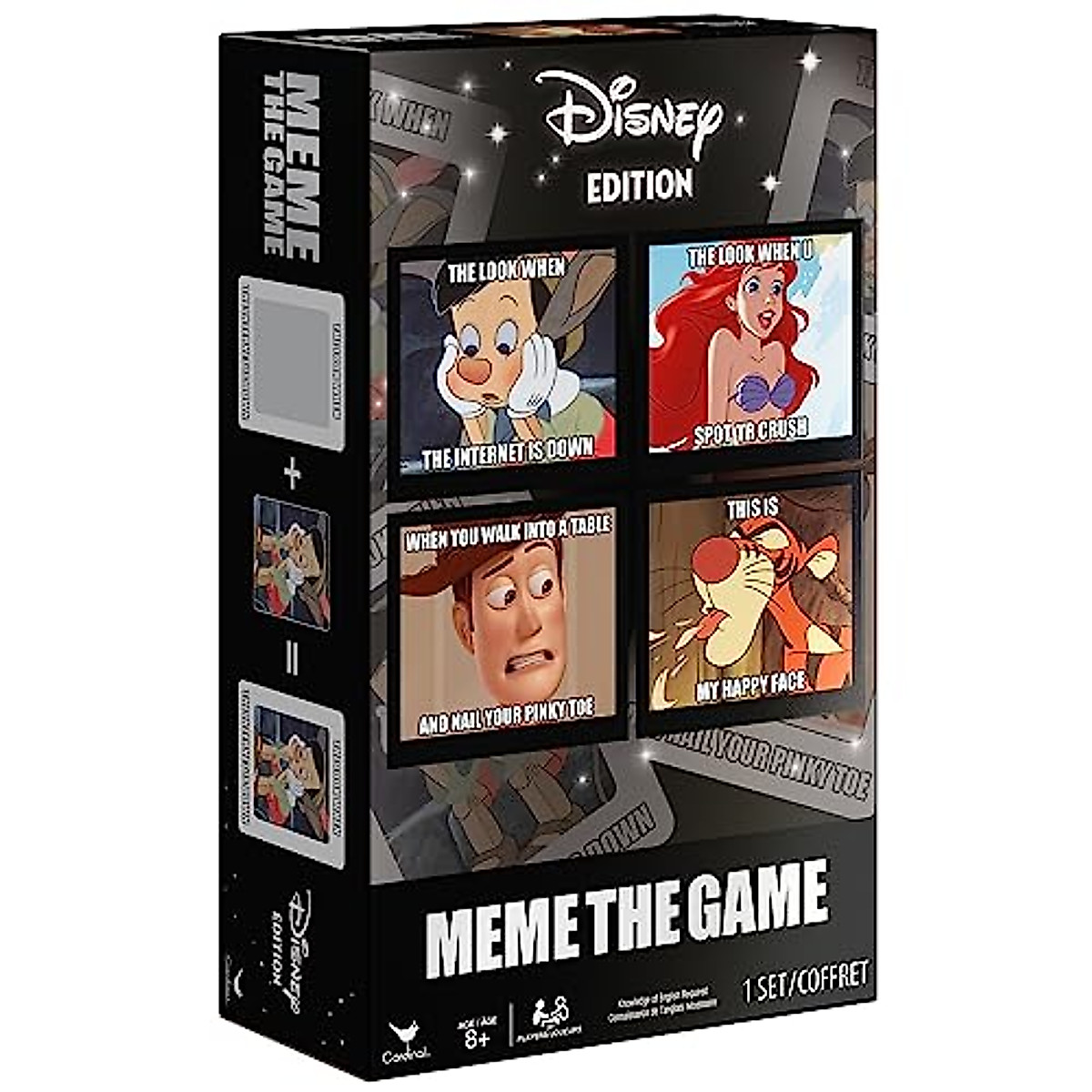 Spin Master Games Meme The Game, Disney Version Funny Cards Family Party Travel Activity, for Adults and Kids Ages 8 & Up