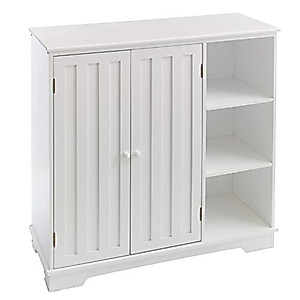 Beadboard Buffet Cabinet - Sideboard with Storage - White
