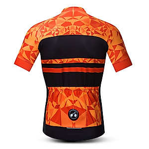 Mens Cycling Jersey Shirt Short Sleeve Bike Jersey Riding Tops Outdoor Cycling Clothing