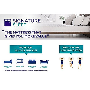Signature Sleep 6” Coil Mattress made with CertiPUR-US® certified foam , Twin,White