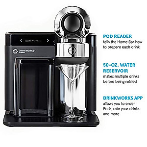 Drinkworks Home Bar Pro by Keurig, Single-Serve, Pod-Based, Premium Instant Cocktail Maker (Discontinued by Manufacturer)