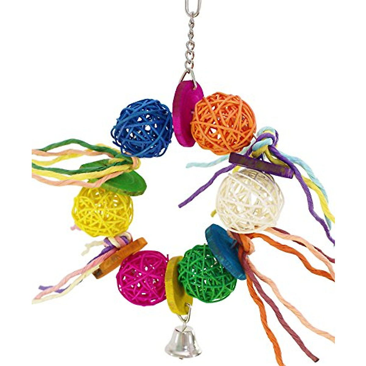Bonka Bird Toys 1021 Circle Chew Bird Toy Parrot cage Toys Cages Foraging Shred Cockatiel Conure