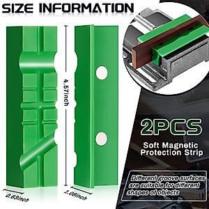 Tools Drill Press Vise Metal Drill Press Vice Workbench Drill Vise Clamp with 2 Pieces Magnetic Vise Pads Multi Grooved Pads Set for Daily Working Supply (4 Inch)