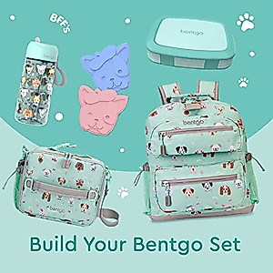 Bentgo® Buddies Reusable Ice Packs - Slim Ice Packs for Lunch Boxes, Lunch Bags, and Coolers - Multicolored 4-Pack (Puppy)
