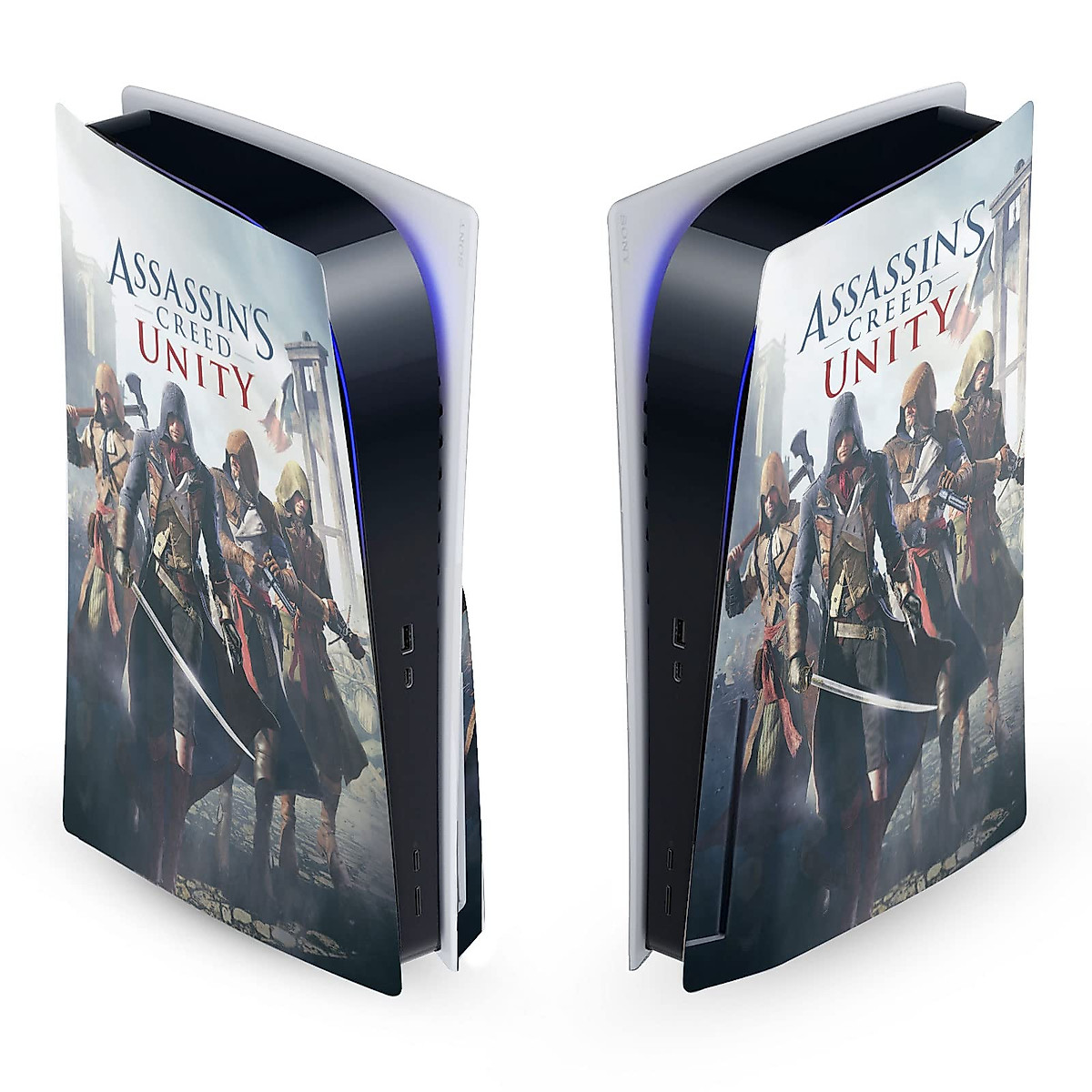 Head Case Designs Officially Licensed Assassin's Creed Game Cover Unity Key Art Vinyl Faceplate Sticker Gaming Skin Decal Cover Compatible With Sony PlayStation 5 PS5 Disc Edition Console