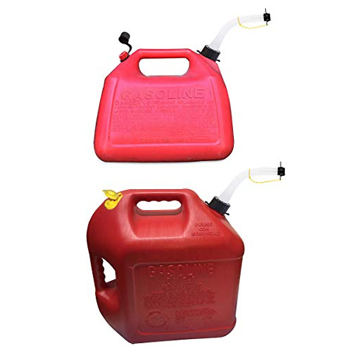 Replacement Gas Can Spouts Improved Design Flexible Pour Nozzle for Older Gas Can Fuel Water Jug 1 2 5 Gal White