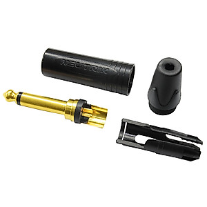 Canare 10 Foot GS-6 - Neutrik Gold Plated Silent Plug - Guitar Bass Instrument Cable - Straight to Angled 1/4 Inch Plugs - Custom Made by Worlds Best Cables