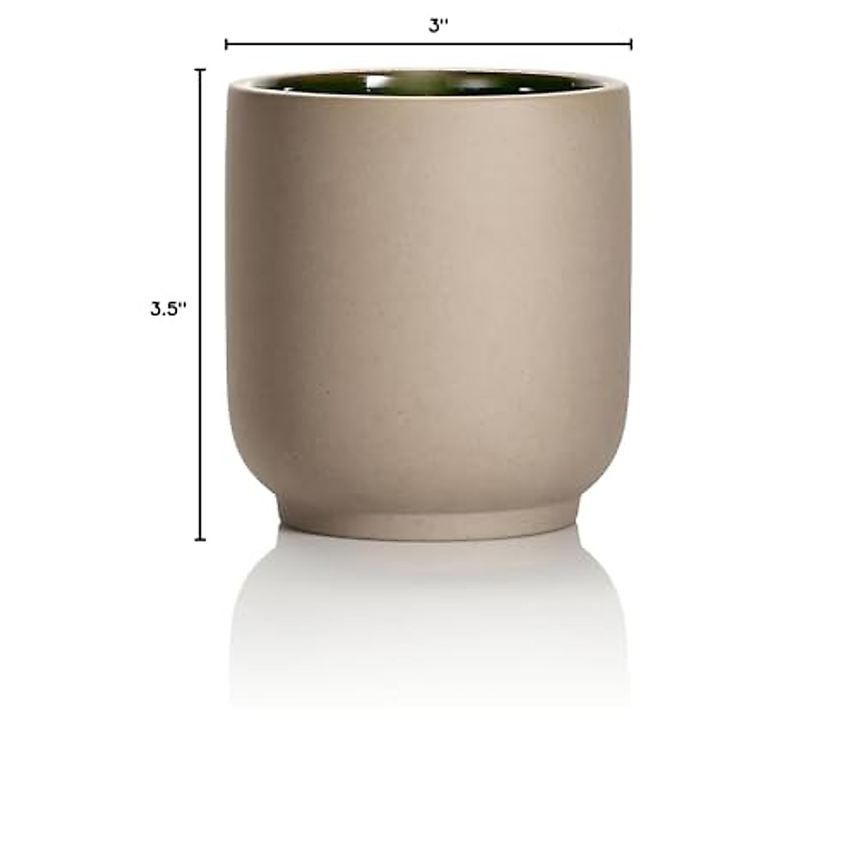 Homecourt Luxury Candle, Neroli Leaf Scent, 60-Hour Burn Time, Soy Wax Blend, Organic Cotton Wick, Reusable Kiln-Fired Ceramic Vessel, 8 Oz