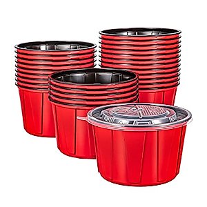 OTOR 25 Sets 34oz Meal Prep Food Container Sets with Airtight Lids Deli Container Bento box Lunch boxes take away food storage Two-color process