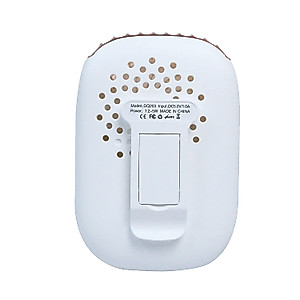 Bladeless Fan, Portable Hanging Neck Fan 3 Speed Adjustable USB Fan Rechargeable Wearable Personal Fan with Led Screen (Pearl White)