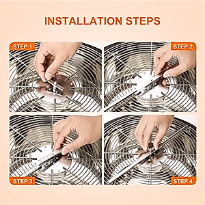 iPower 8-Pack Bowl Leaf Trimmer Replacement Stainless Spin Clean Cut Include 4 Serrated 4 Straight, Actual Length 13.4 Inches, 16'' Blades 8 Pcs