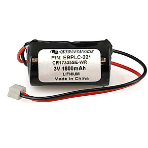 Exell Lithium PLC Computer Backup Battery, Replaces COMP-221, Energy Plus PLC-221, and Modicon 990XCP98000 (3 Volts)