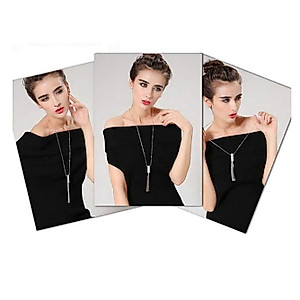 Cathercing Rhinestone Tassel Pendant Long Necklace for Women Sweater Chain Statement Necklace Choker Adjustable Elegant Jewelry Crystal Accessories Dressy Collocation Winter Evening Party Wedding