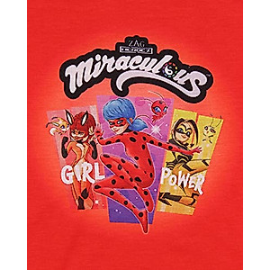 INTIMO Miraculous: Tales of Ladybug & Cat Noir Girls' Sleep Pajama Set Shorts (10/12)